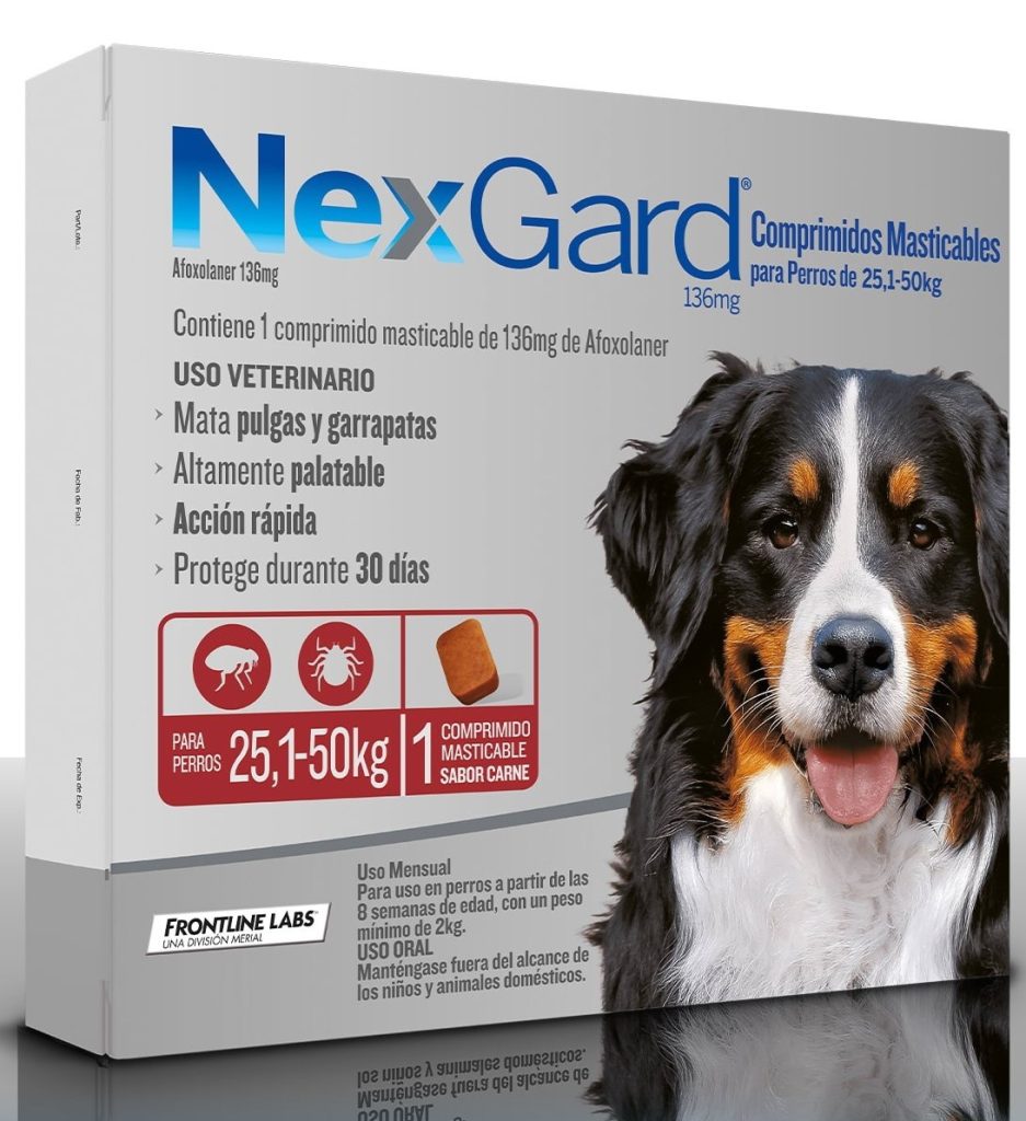 NEXGARD 1 comprimido 25,1 A 50 KG – Distribuidora AhorroPet