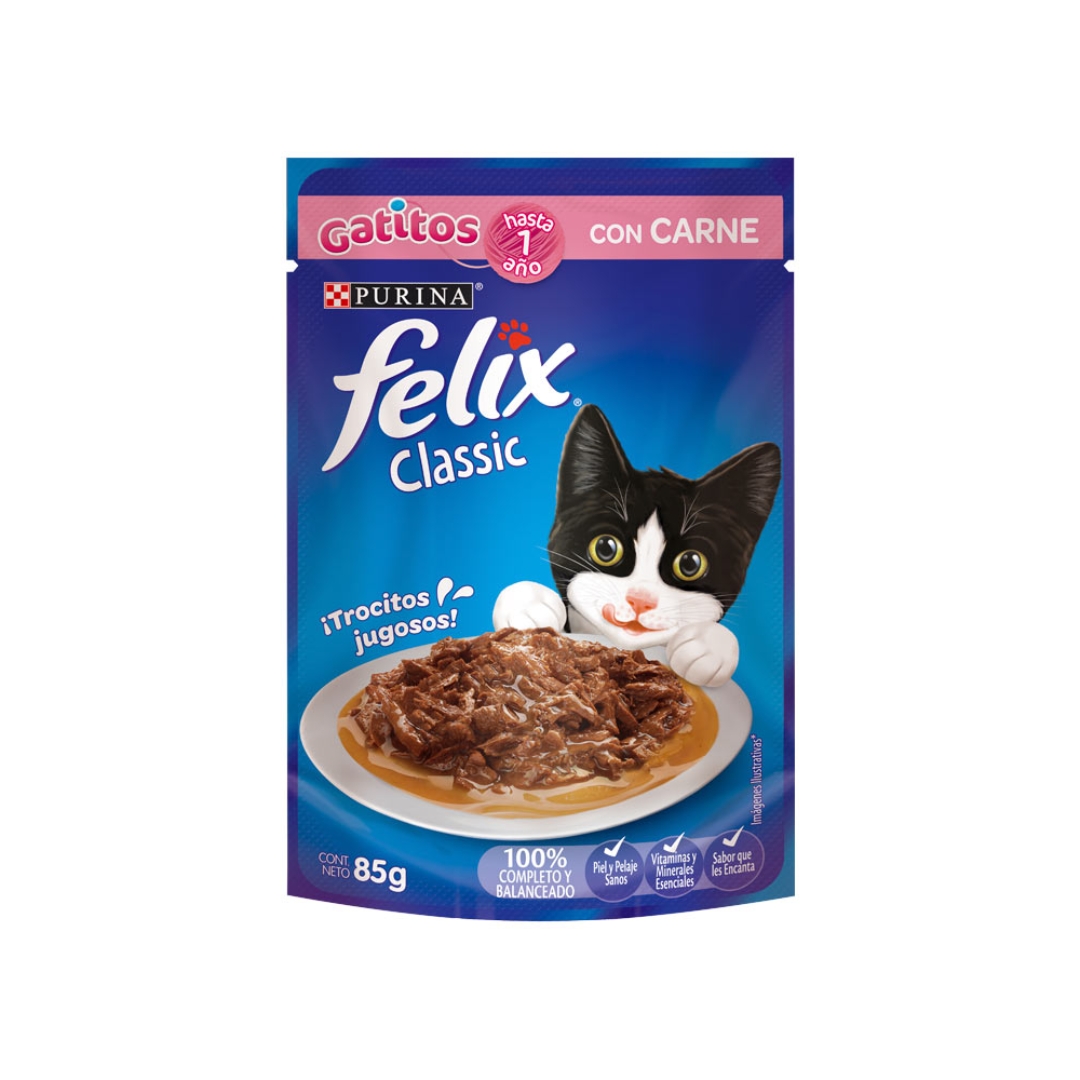 SACHETS FELIX GATITO SABOR CARNE 15 unidades – Distribuidora AhorroPet
